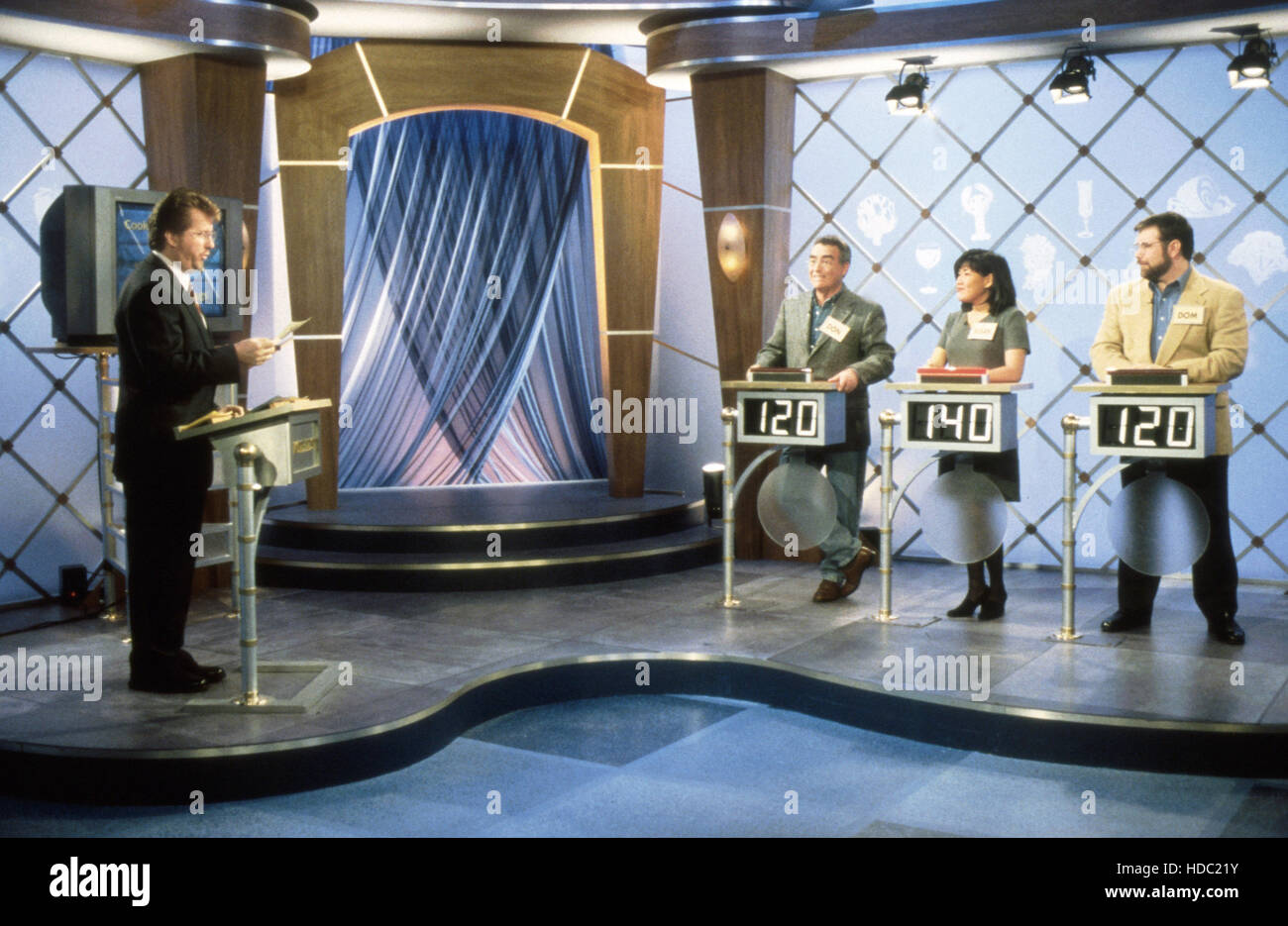 TASTE TEST, host David Rosengarten (left), with contestants, 1999 ...