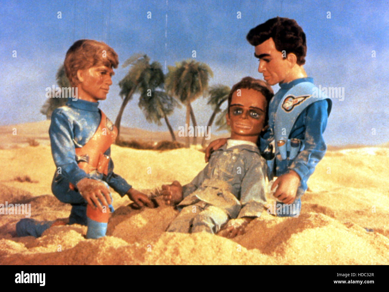 THUNDERBIRDS, Gordon Tracy, Brains, Scott Tracy, 1964-1966 Stock Photo ...