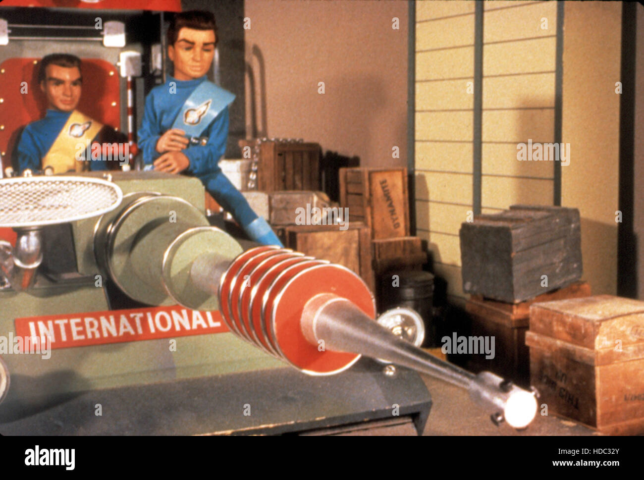 THUNDERBIRDS, Virgil Tracy, Scott Tracy, in their rescue vehicle, 1964 ...