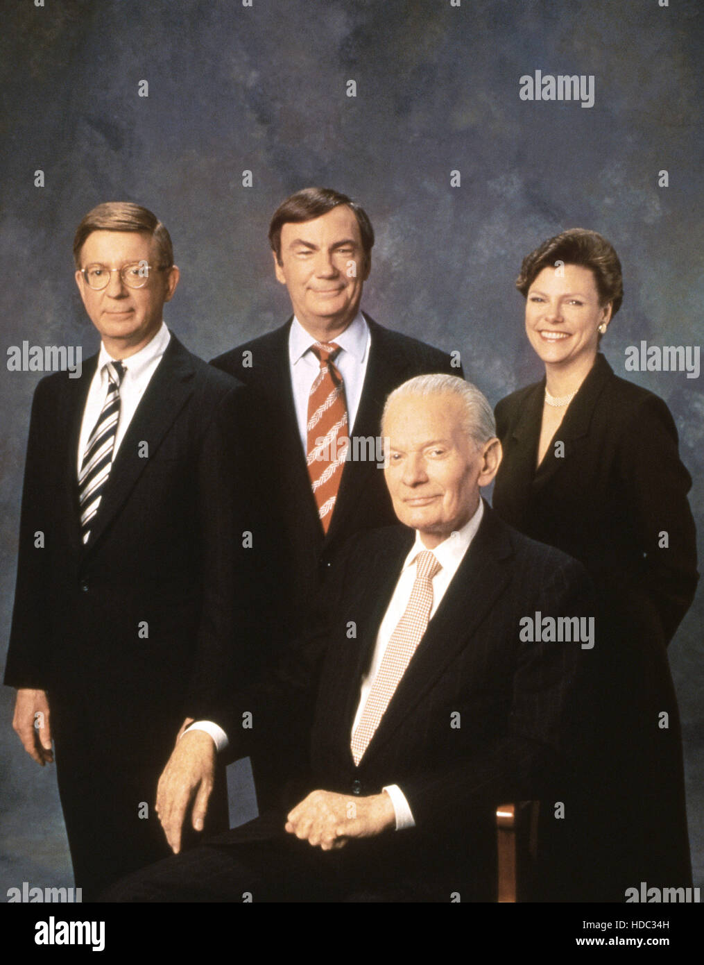 THIS WEEK WITH DAVID BRINKLEY, (from left): George Will, Sam Donaldson ...