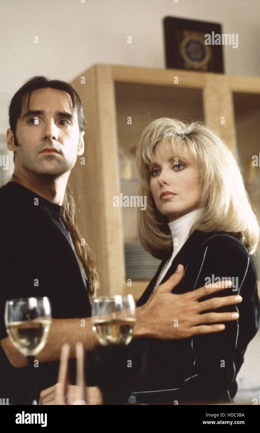 WRITER'S BLOCK, from left: Michael Praed, Morgan Fairchild, 1991, Ph ...