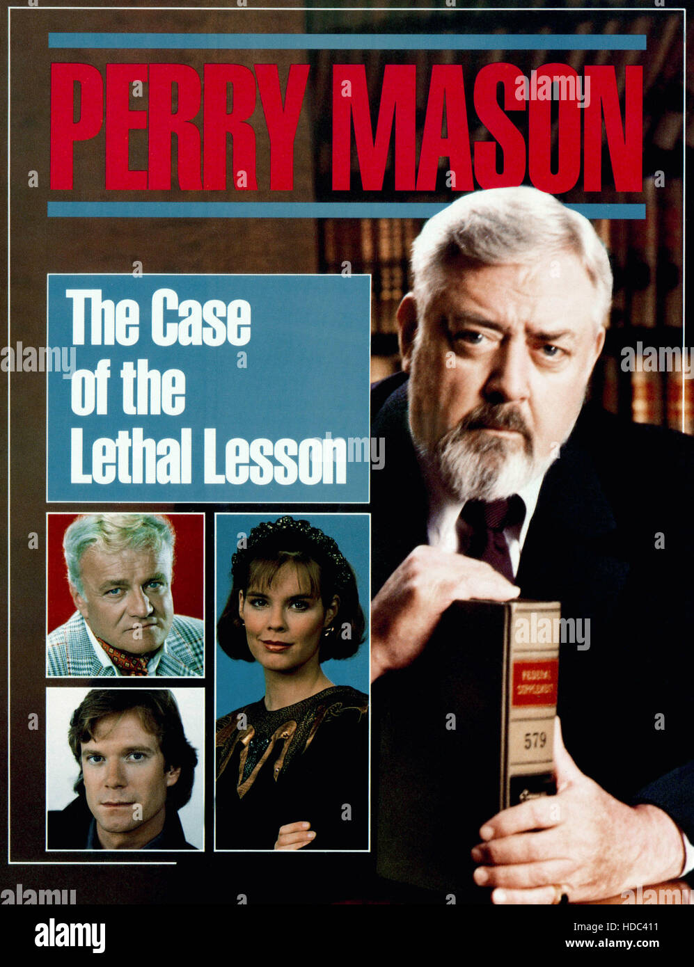 PERRY MASON: THE CASE OF THE LETHAL LESSON, left clockwise from top ...
