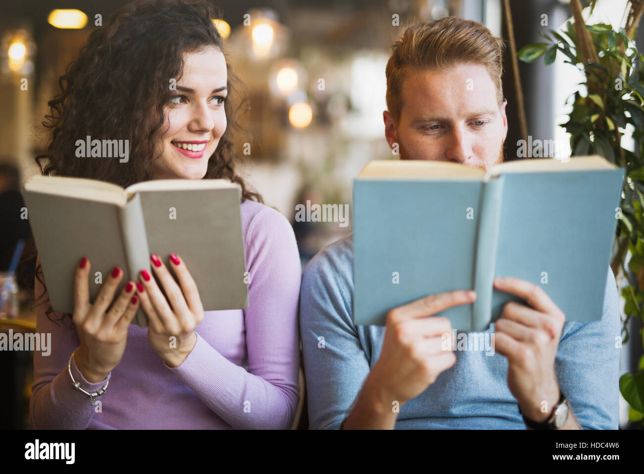 Woman boyfriend shy hi-res stock photography and images - Alamy