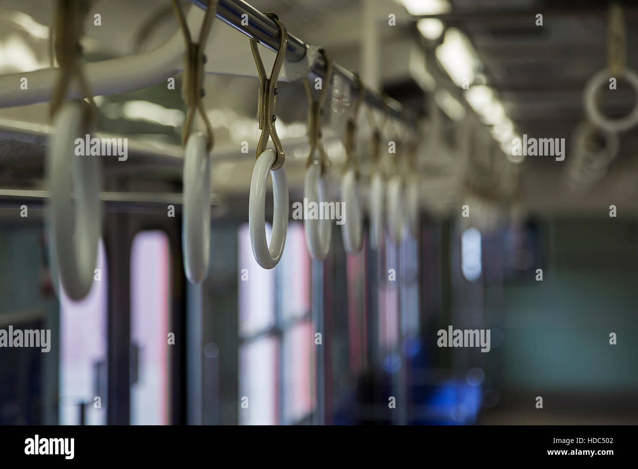 Detail of the interior of japanese train Stock Photo - Alamy