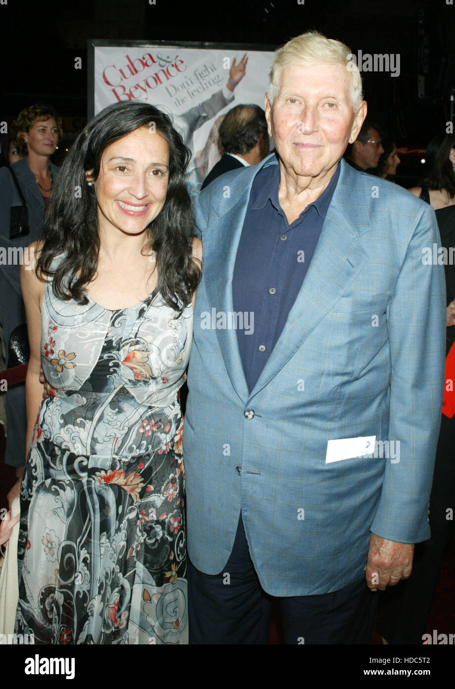 Sumner Redstone, right, CEO of Viacom, and his wife, Paula, pose during ...