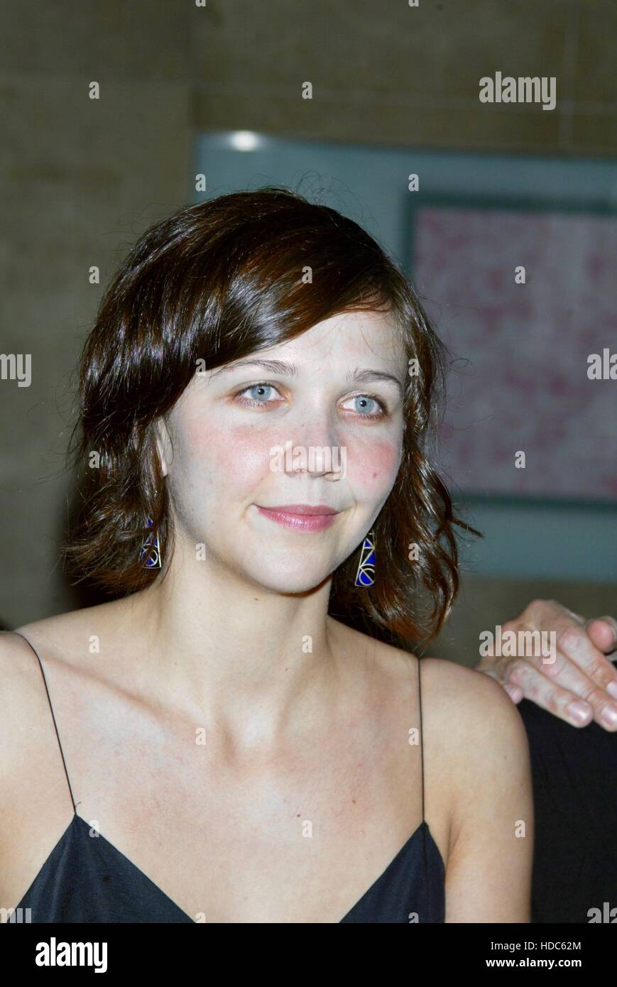 Maggie Gyllenhaal arrives at the ACLU Torch of Liberty Awards on May 19 ...