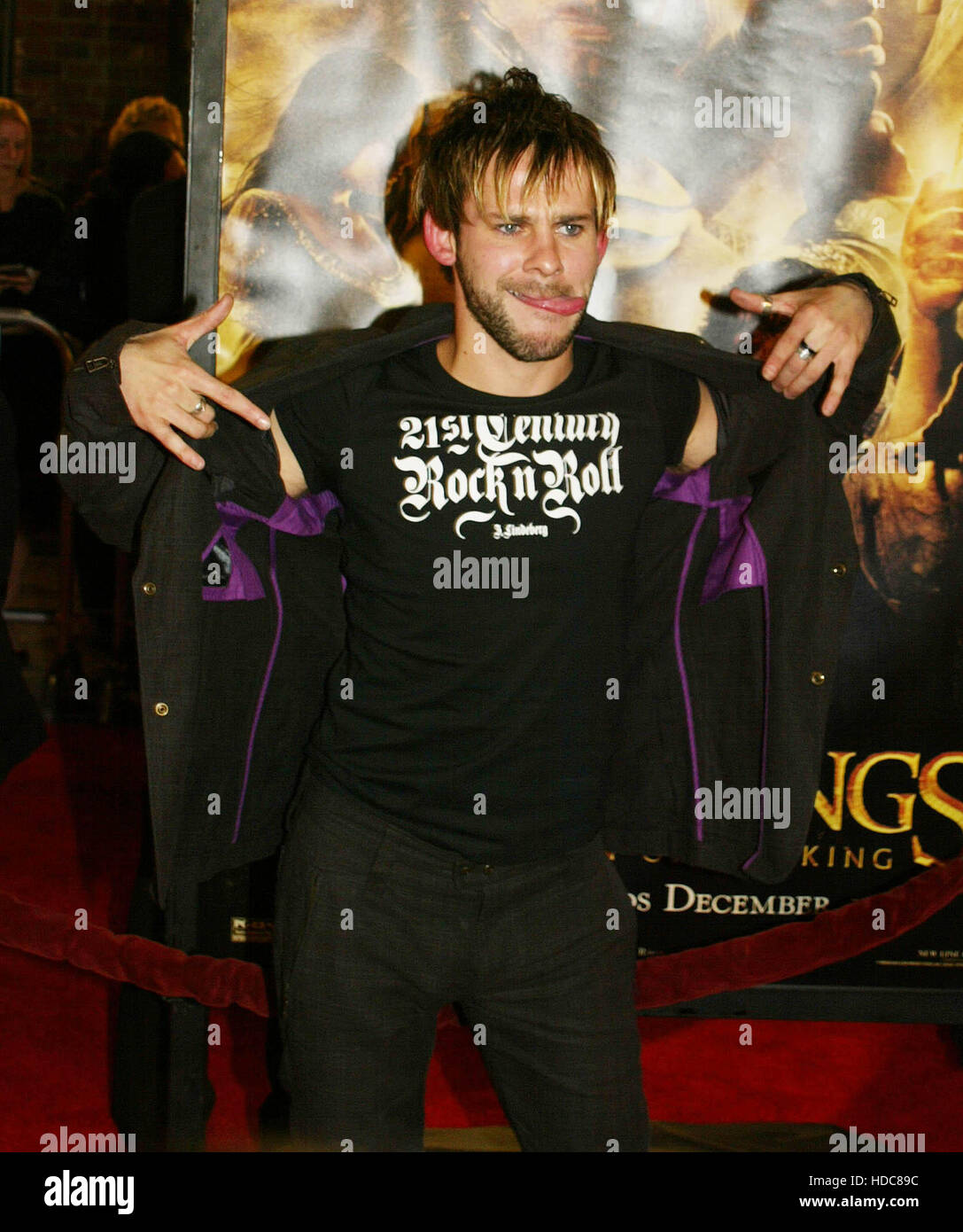 Actor Dominic Monaghan at the North American premiere of the film, 'The ...