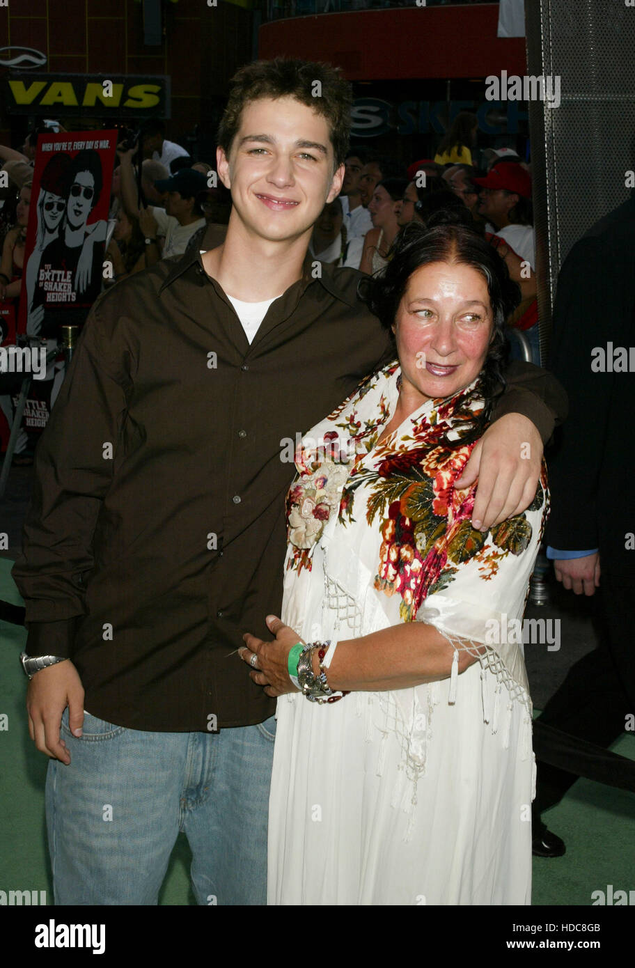 Shia LaBeouf and his mother, Shayna Saide at the premiere of The Battle ... Shia LaBeouf and his mother, Shayna Saide at the premiere of The Battle ...