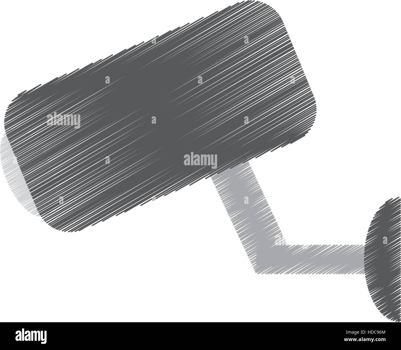 security camera device icon over white background. sketch design ...