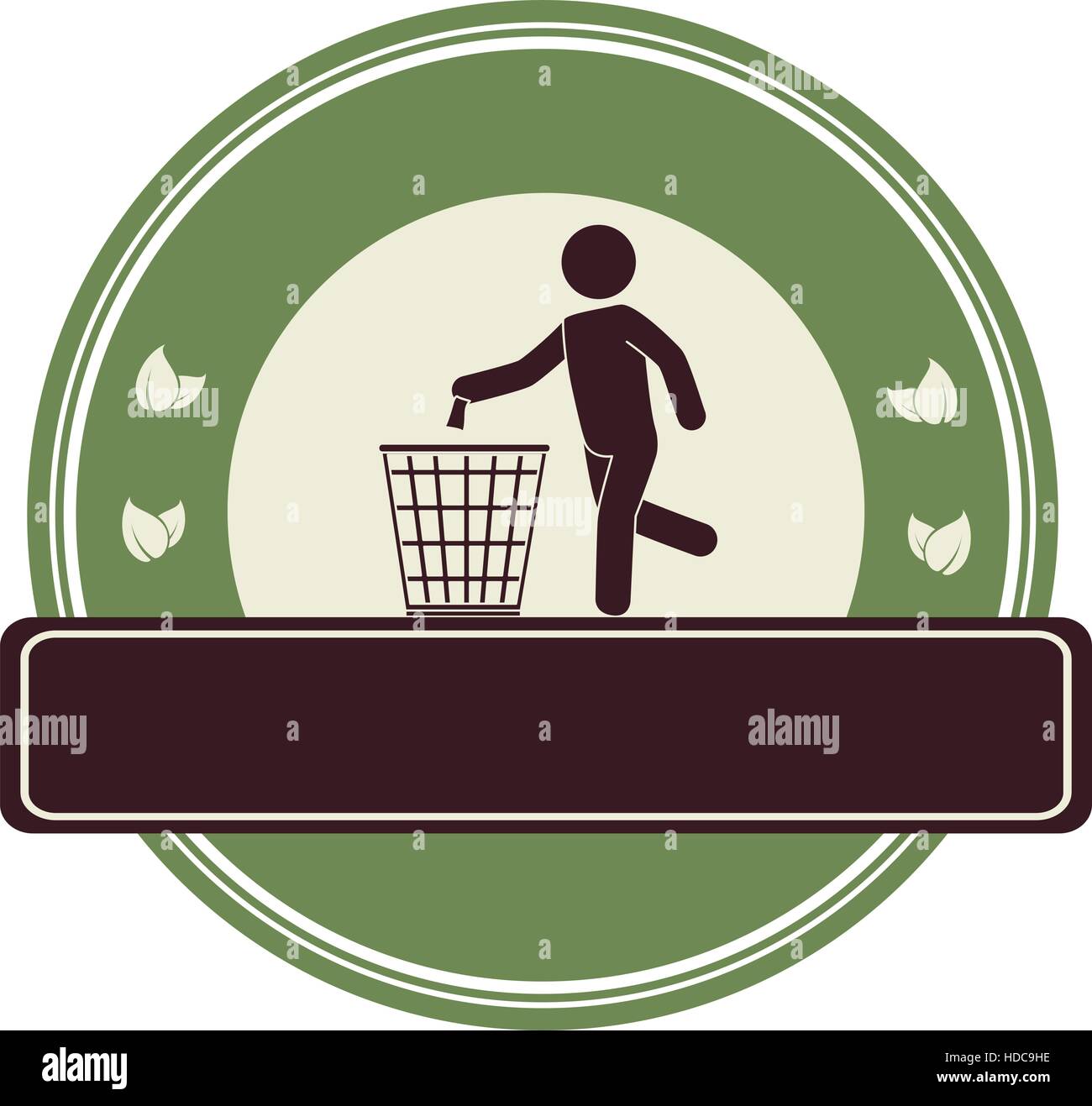 human silhouette recycling icon vector illustration design Stock Vector ...