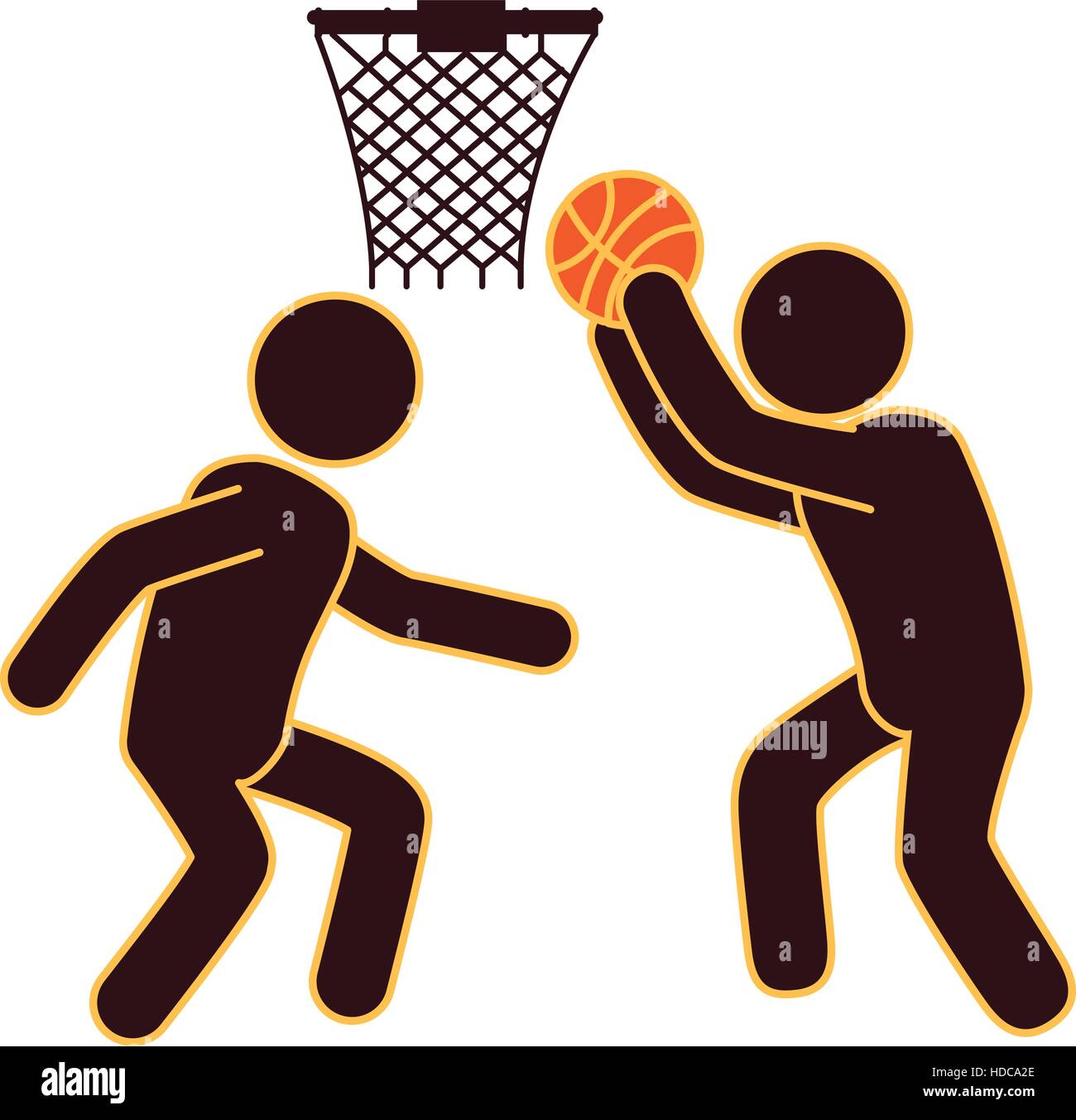 Portrait basketball player Stock Vector Images - Alamy