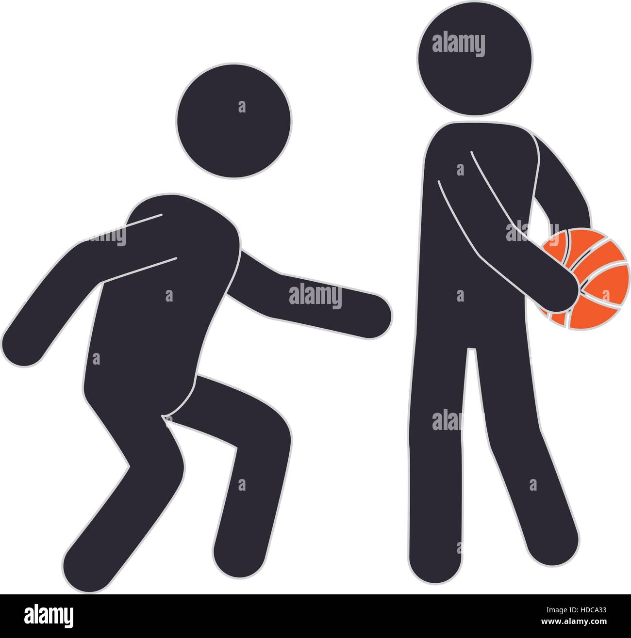 silhouette human playing basketball vector illustration design Stock ...