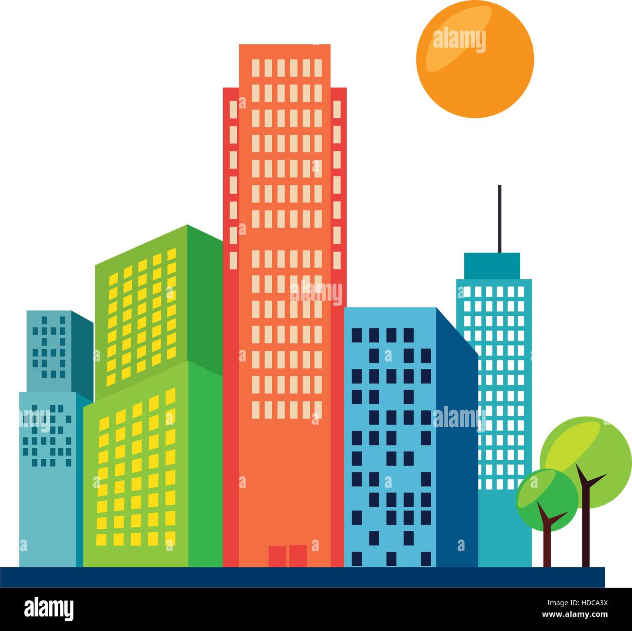 great city buildings icon vector illustration design Stock Vector Image ...