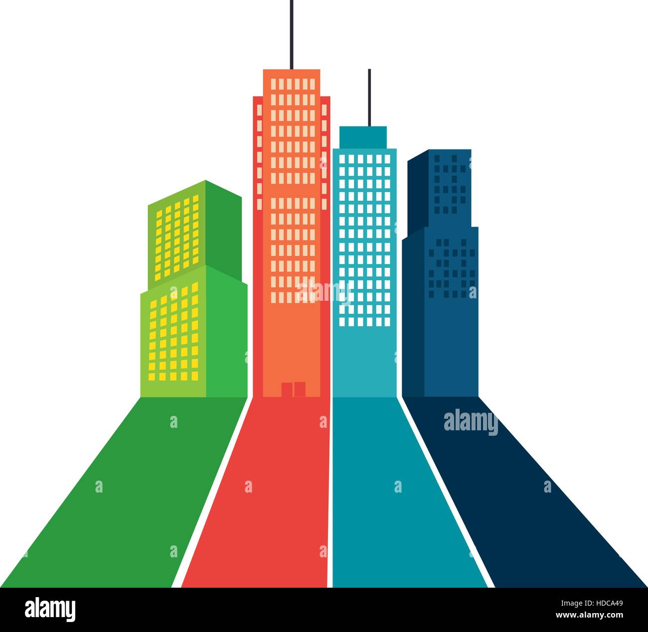 great city buildings icon vector illustration design Stock Vector Image ...