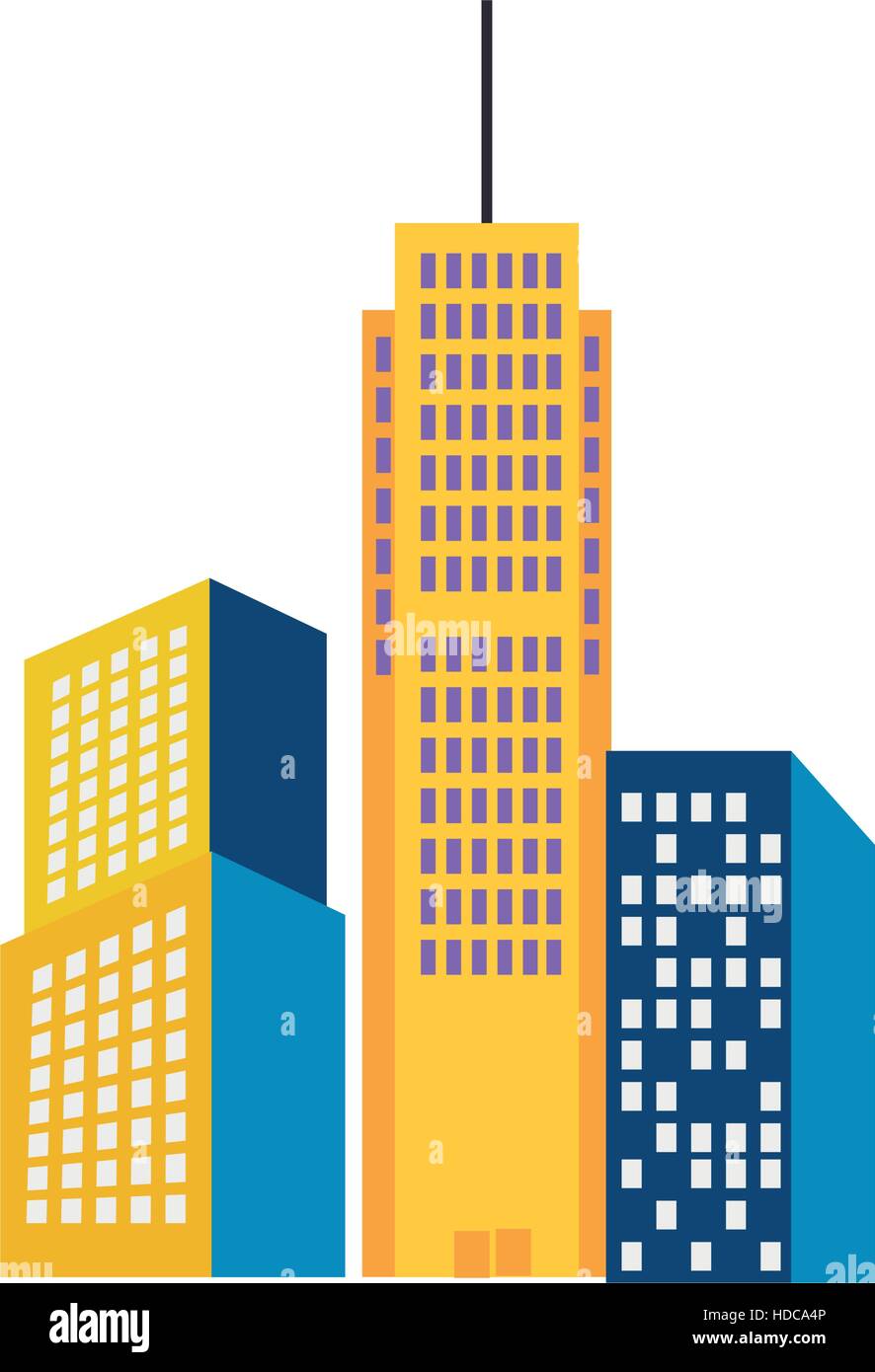 great city buildings icon vector illustration design Stock Vector Image ...