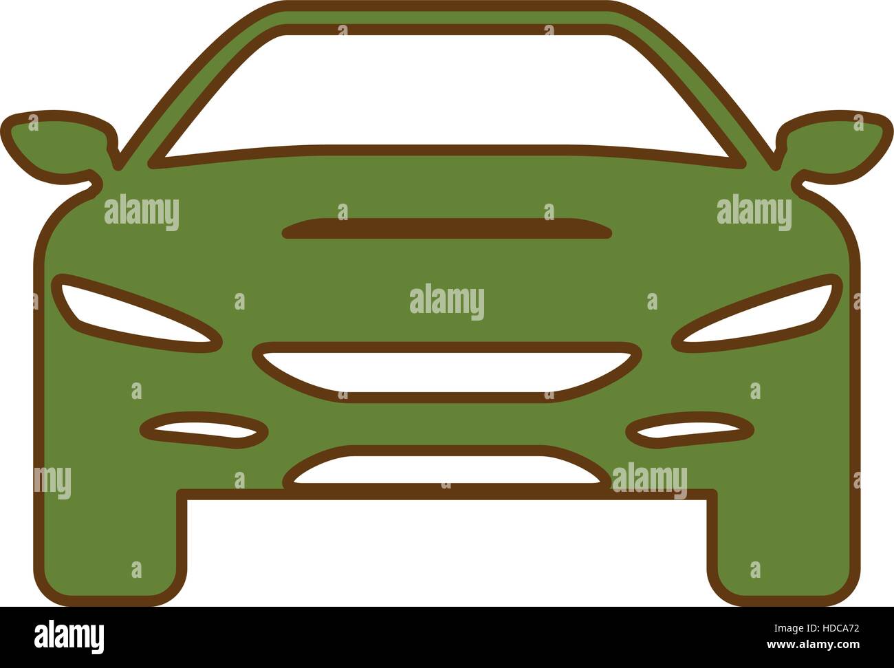 green car vehicle icon over white background. vector illustration Stock ...