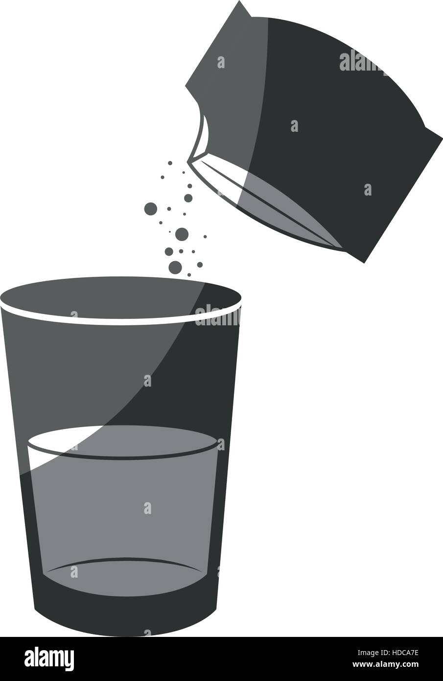 water glass instruction for use vector illustration design Stock Vector ...