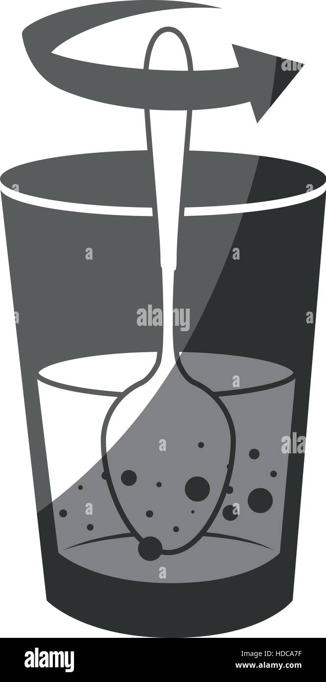 water glass instruction for use vector illustration design Stock Vector ...