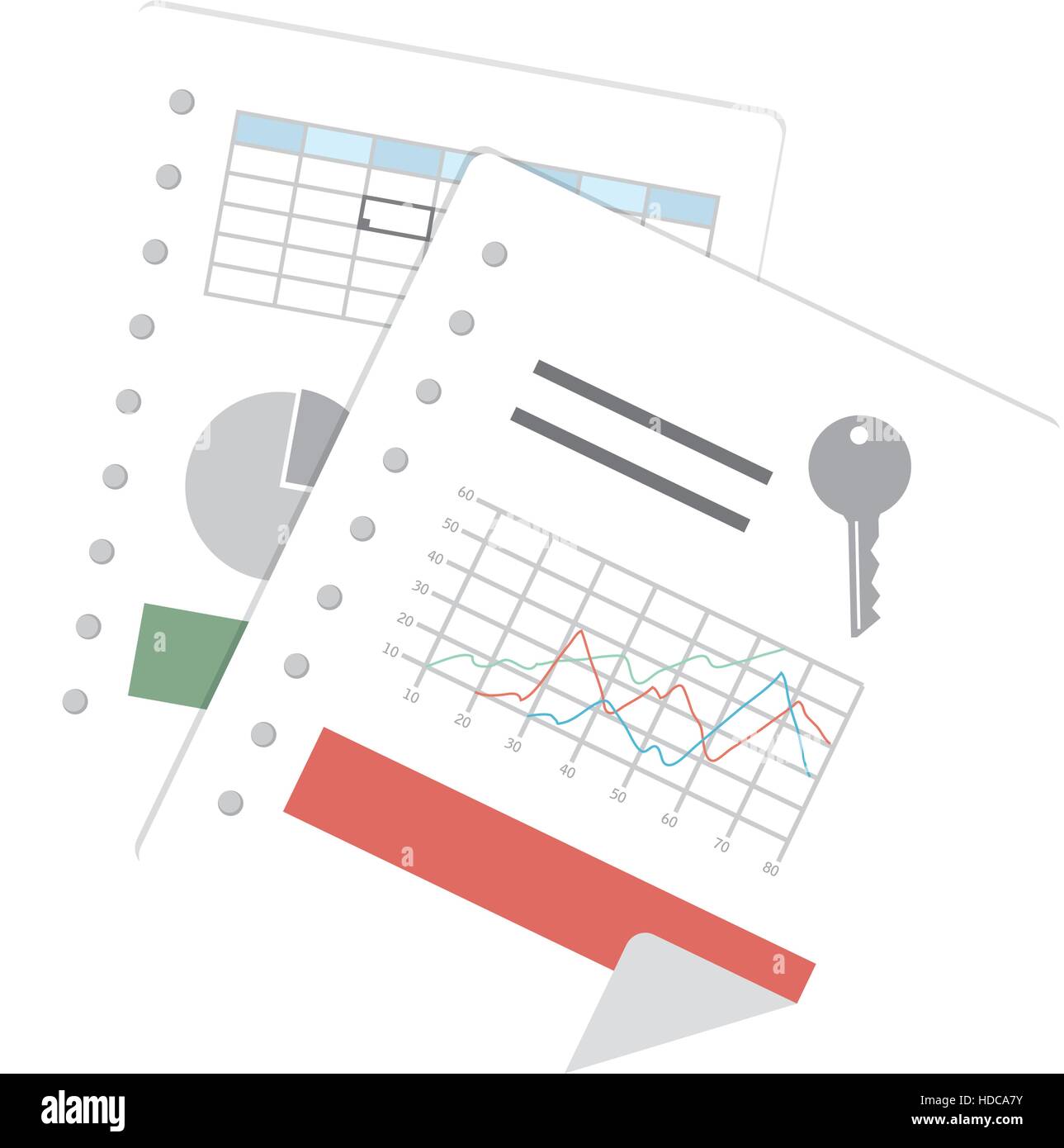 office documents isolated icons vector illustration design Stock Vector ...