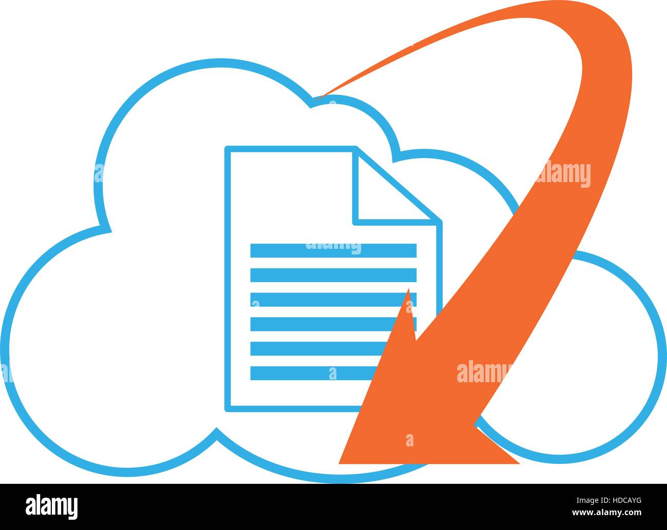 document with download arrow Stock Vector Image & Art - Alamy