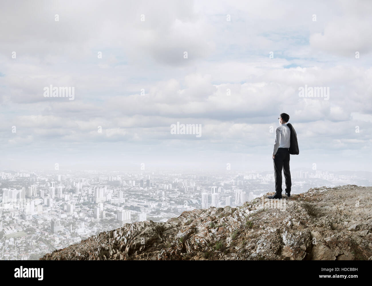 Achieving top of success Stock Photo - Alamy