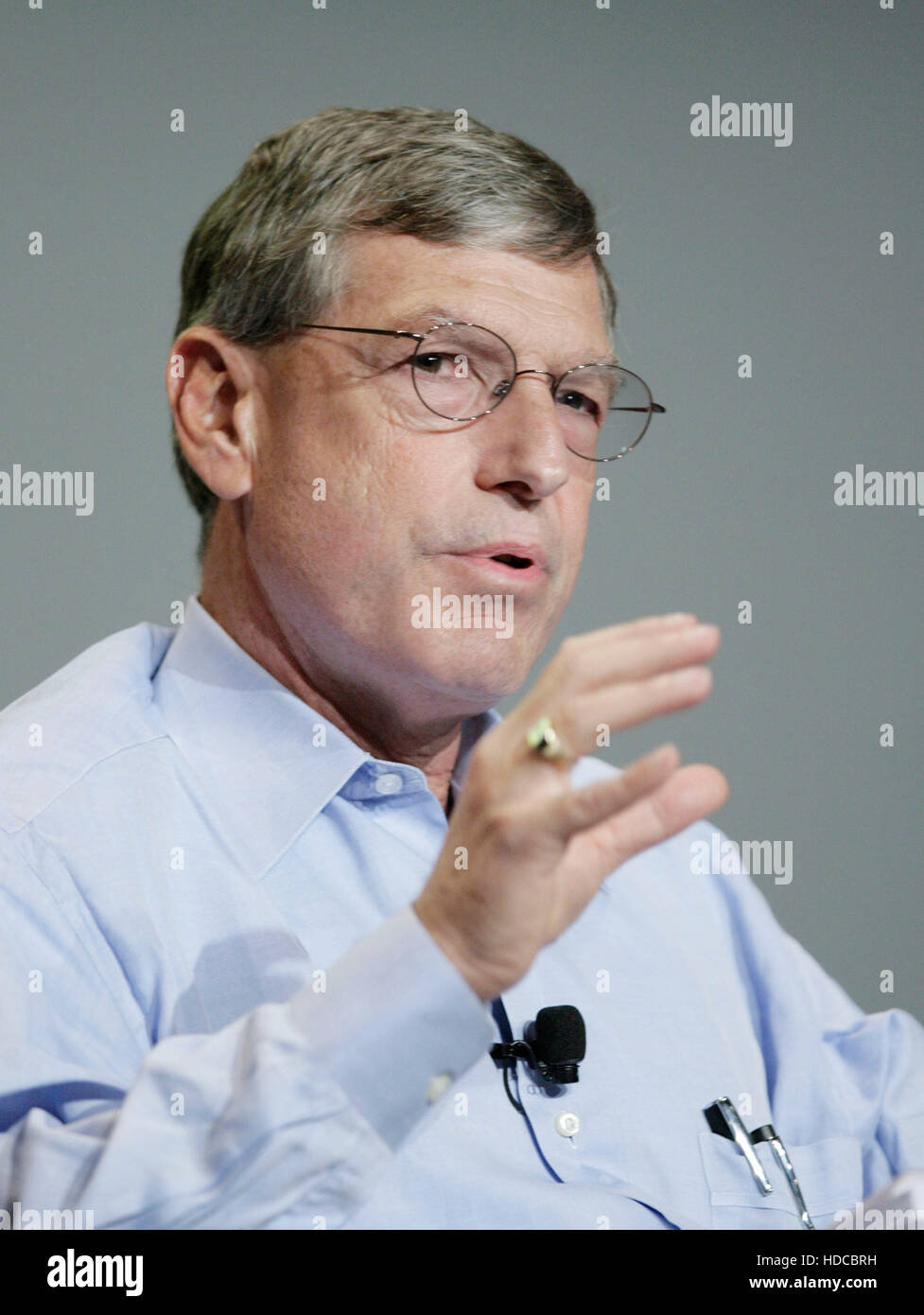 Ken Goldman, chief financial officer of Fortinet Inc. speaks during the ...