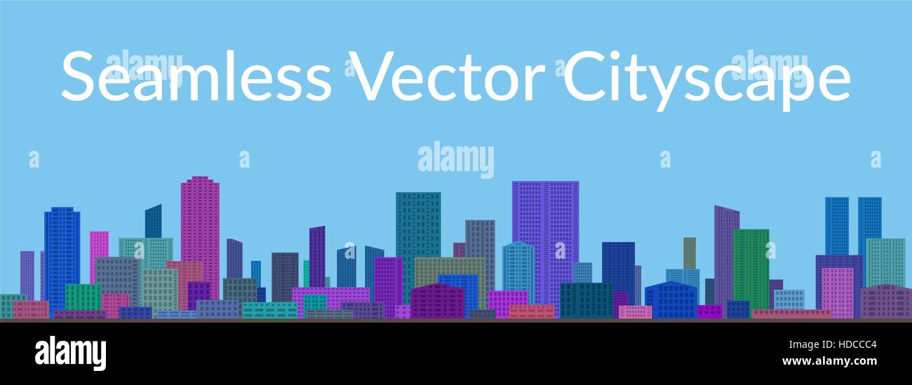 Seamless City Landscape Stock Vector Image & Art - Alamy