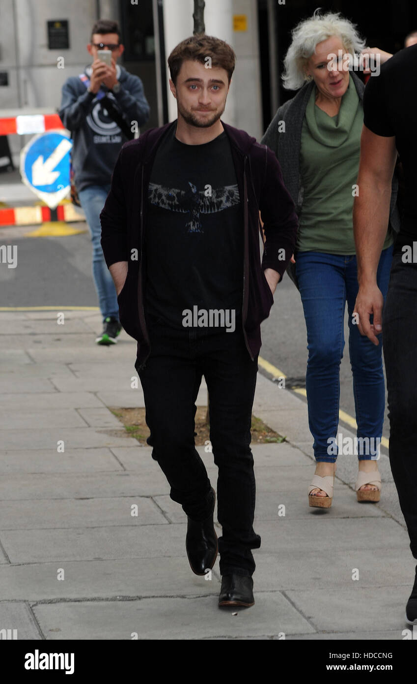 Daniel Radcliffe at the BBC studios Featuring: Daniel Radcliffe Where ...