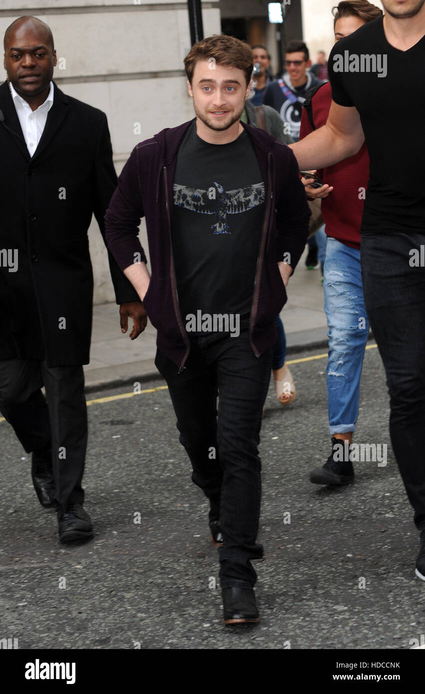 Daniel Radcliffe at the BBC studios Featuring: Daniel Radcliffe Where ...
