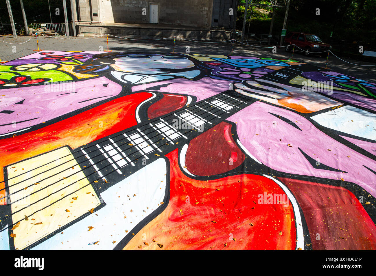 A 50 foot mural of John Lennon to be displayed in Central Park for one ...