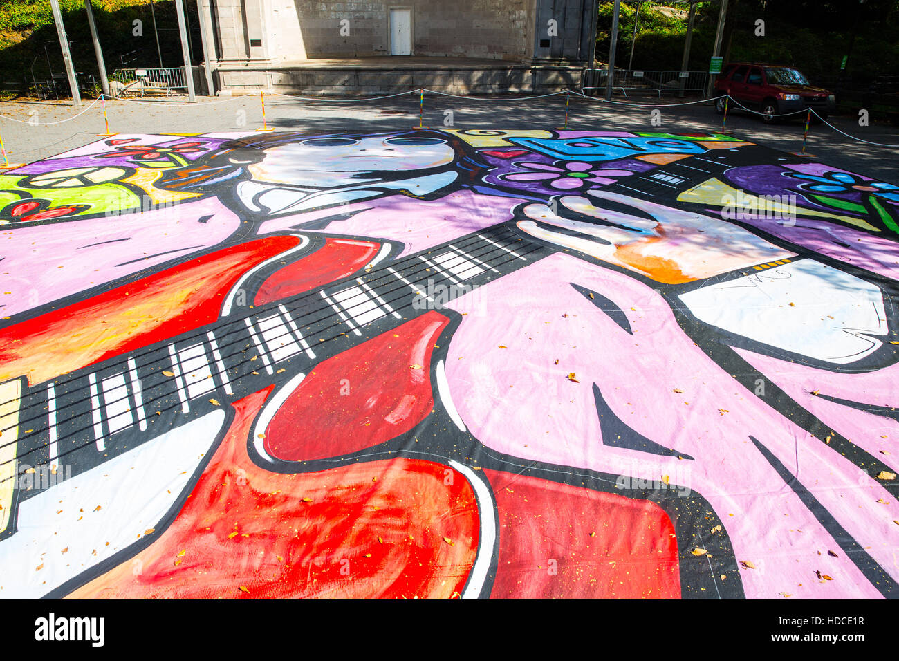 A 50 foot mural of John Lennon to be displayed in Central Park for one ...