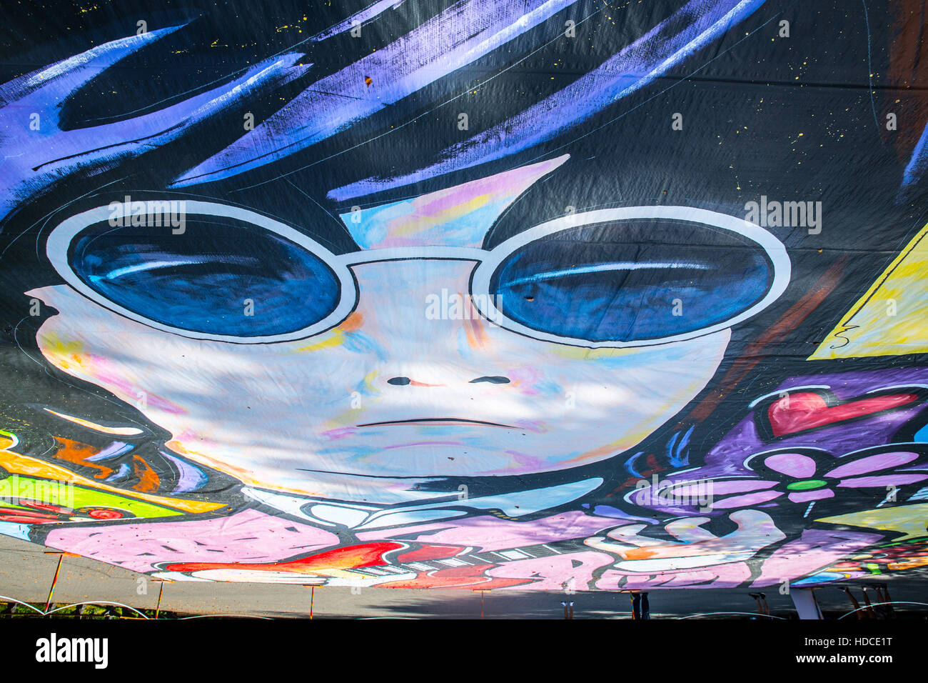 A 50 foot mural of John Lennon to be displayed in Central Park for one ...