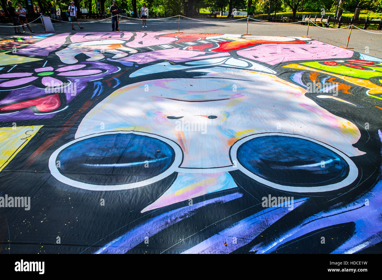 A 50 foot mural of John Lennon to be displayed in Central Park for one ...