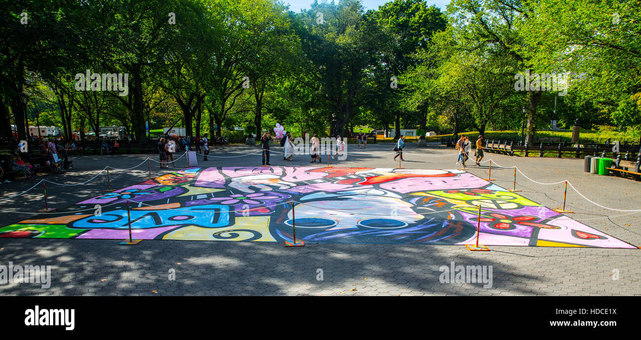 A 50 foot mural of John Lennon to be displayed in Central Park for one ...