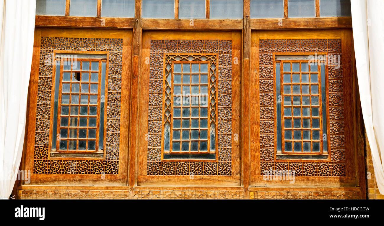 blur in iran shiraz the old persian architecture window and glass in ...