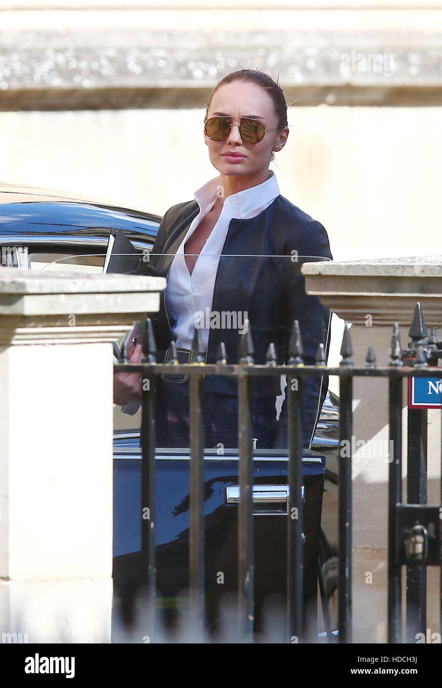 Laura Haddock on the film set of 'Transformers: The Last Knight' in ...