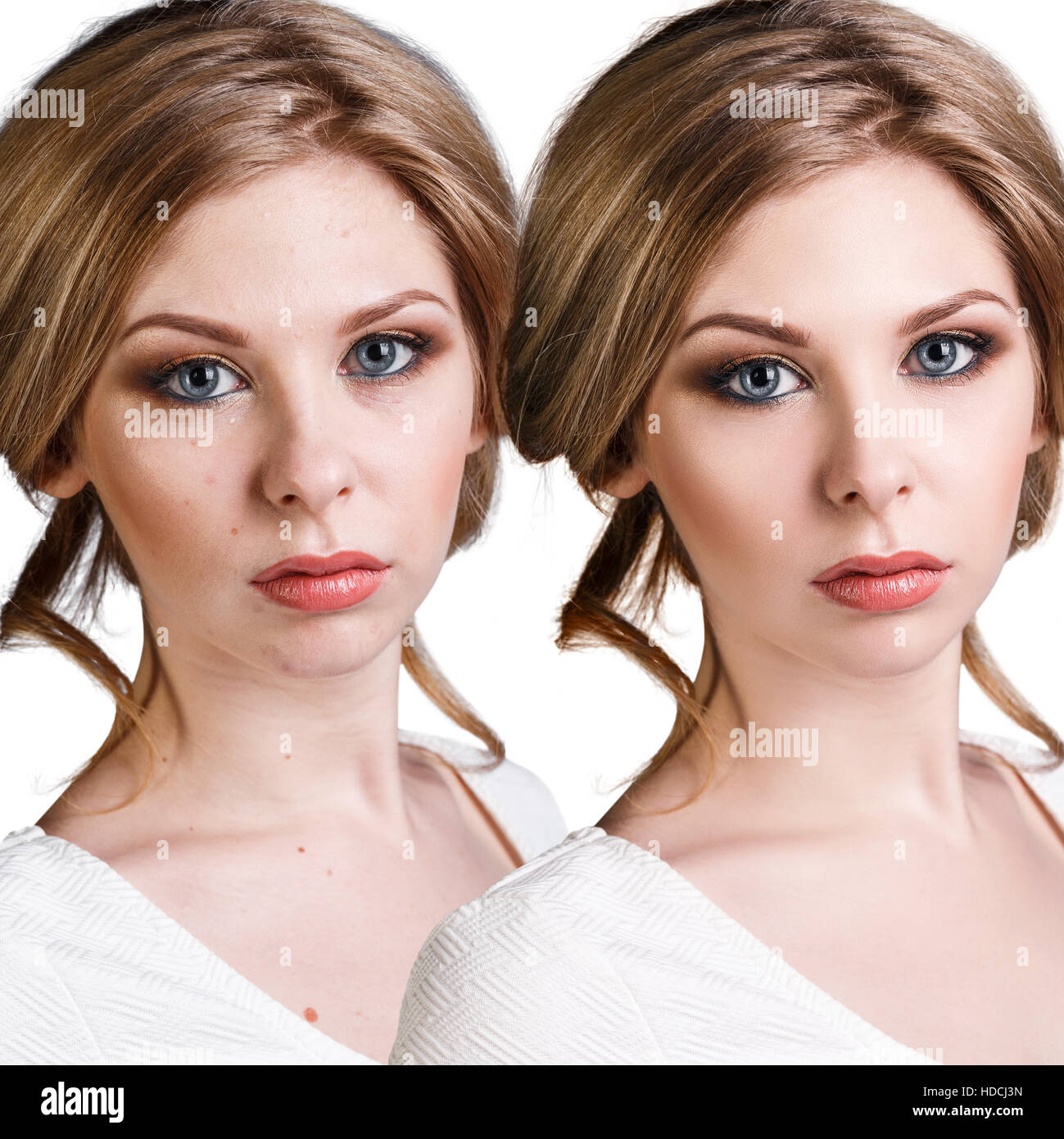 Female hairstyle collage hi-res stock photography and images - Alamy
