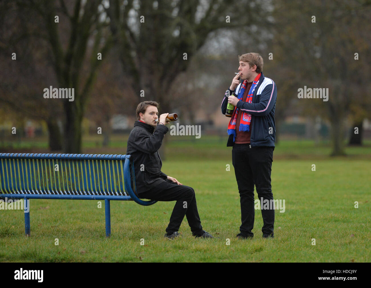 Fans outside the stadium before the Premier League match at the KCOM ...
