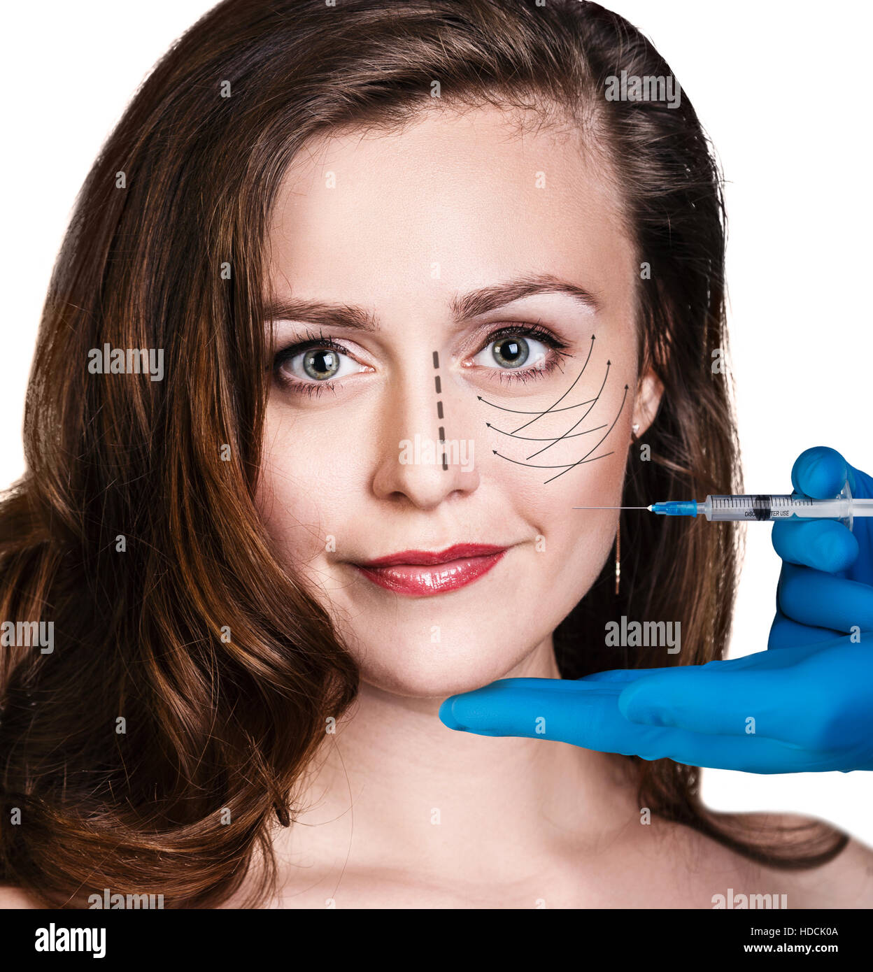 Beautiful woman injection arm hi-res stock photography and images - Alamy