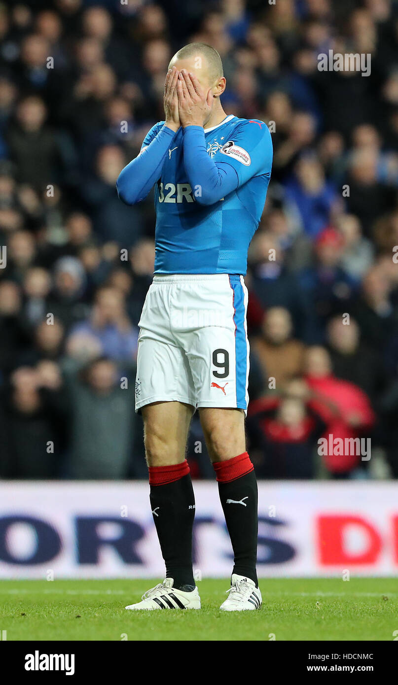 Ranger's Kenny Miller looks dejected during the Ladbrokes Scottish ...