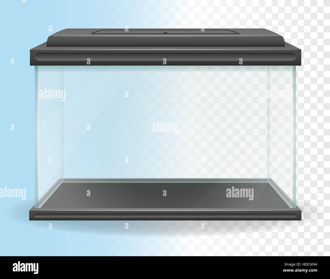 transparent aquarium vector illustration isolated on white background ...