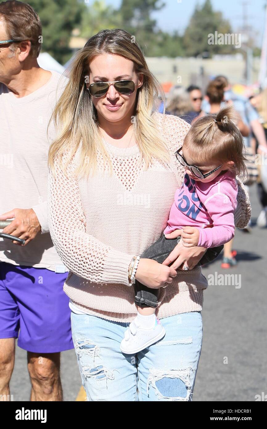 Haylie Duff with her daughter and partner, Matt Rosenberg, with former ...