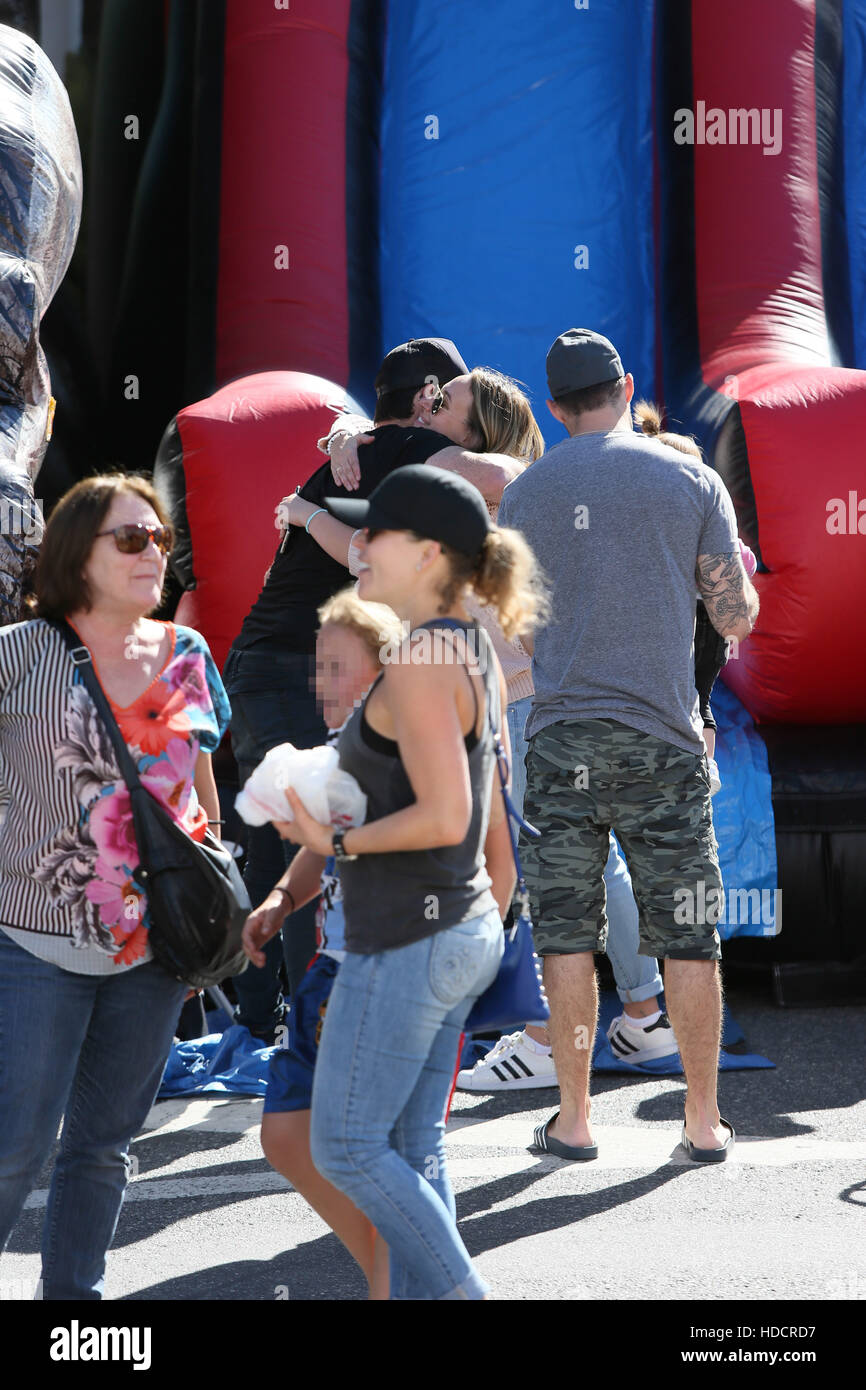Haylie Duff with her daughter and partner, Matt Rosenberg, with former ...
