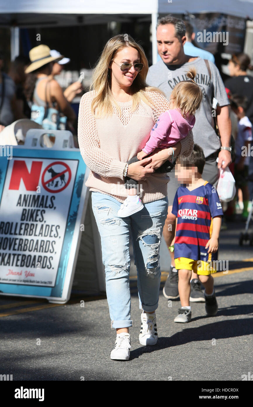 Haylie Duff with her daughter and partner, Matt Rosenberg, with former ...