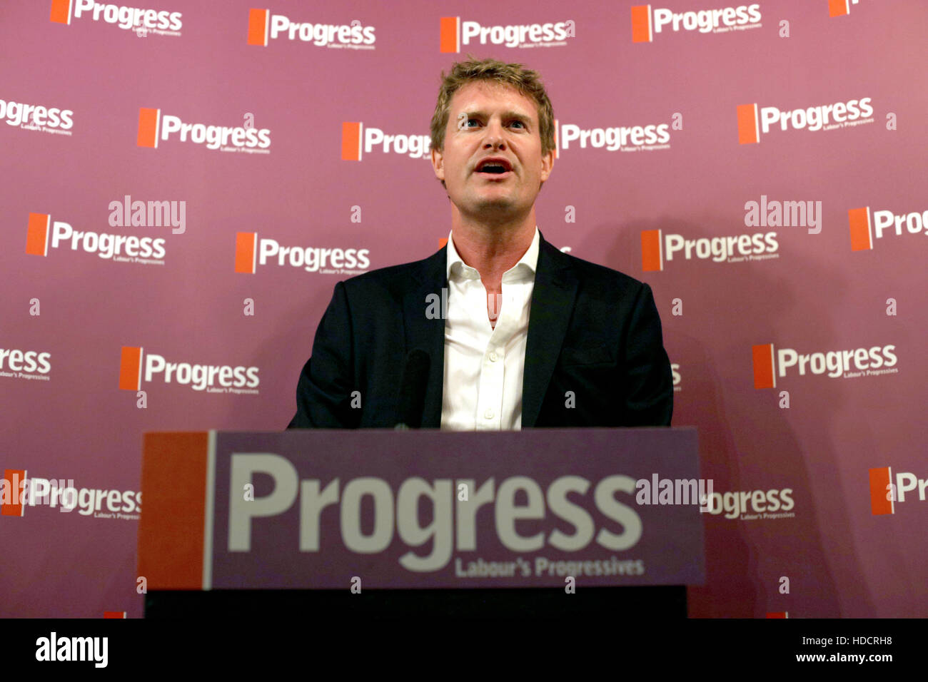 Tristram Hunt attending the Labour Party Conference at the Exhibition ...