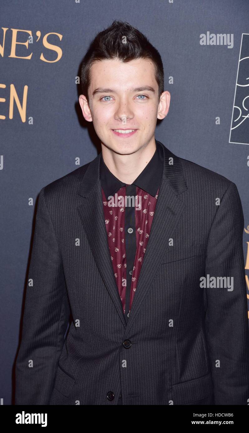 Asa Butterfield attending the New York premiere of 'Miss Peregrine's ...