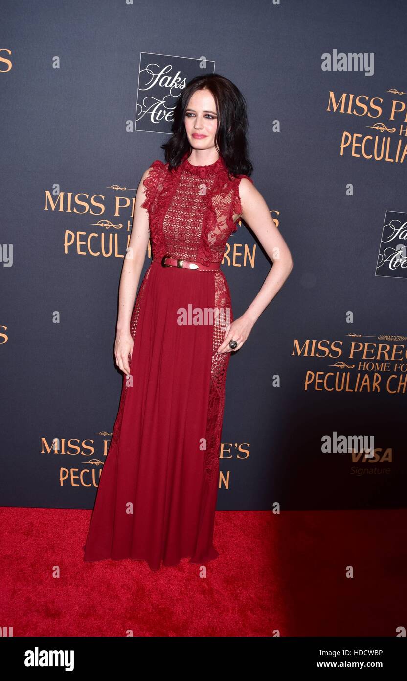 Eva Green attending the New York premiere of 'Miss Peregrine's Home for ...