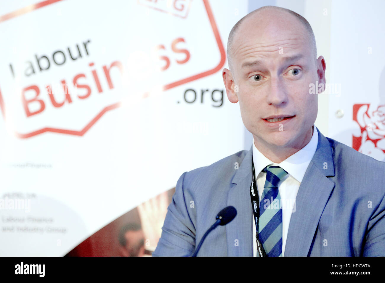 Stephen Kinnock attending the Labour Party Conference at the Exhibition ...
