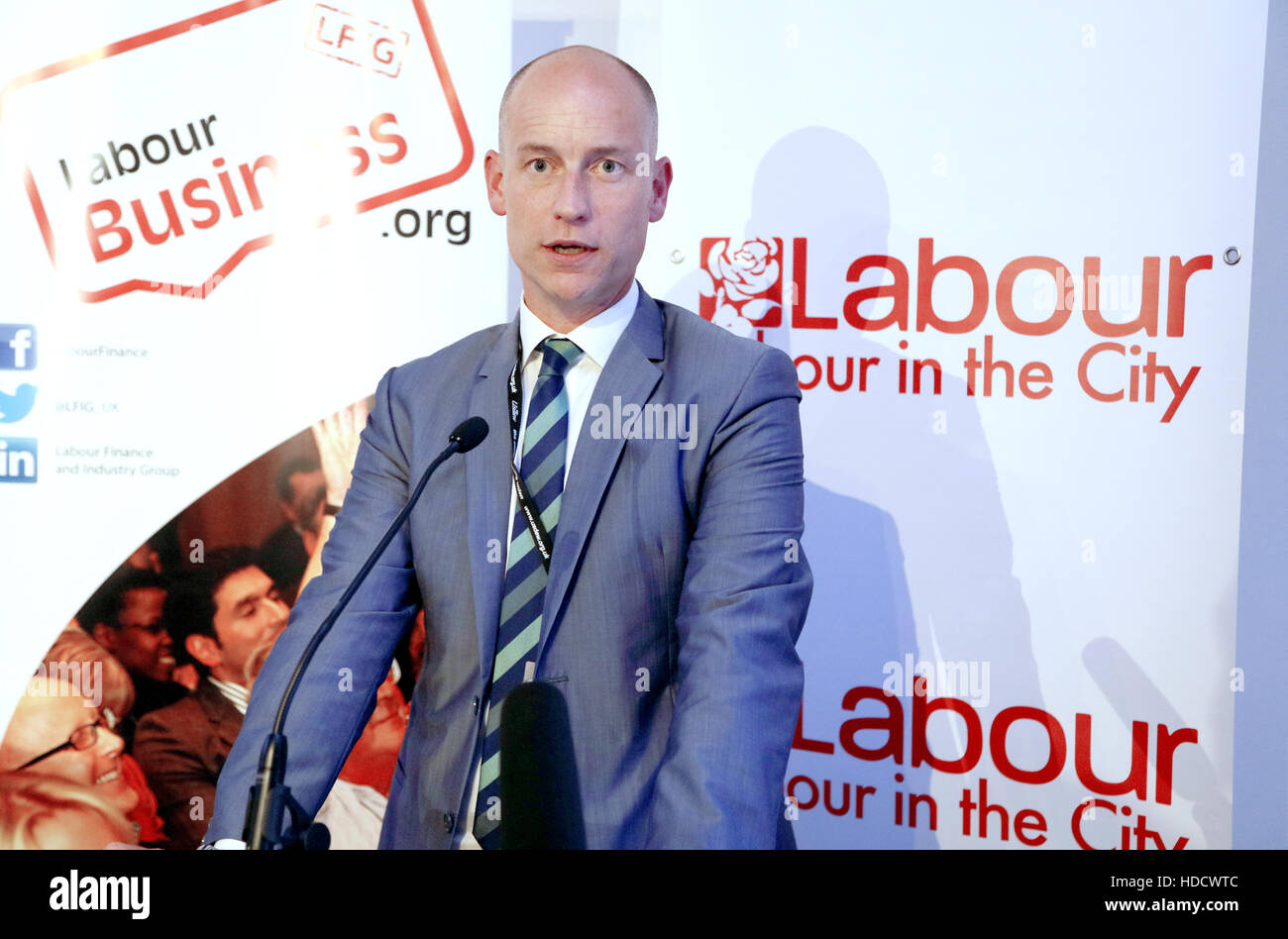 Stephen Kinnock attending the Labour Party Conference at the Exhibition ...
