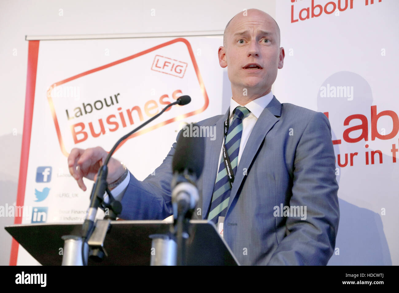 Stephen Kinnock attending the Labour Party Conference at the Exhibition ...